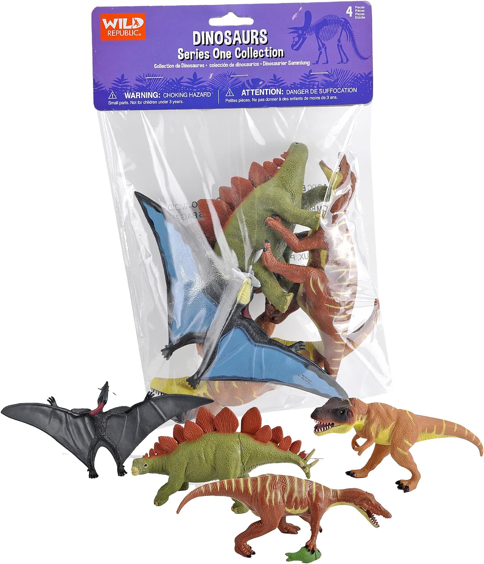 Techshining 12pcs Dinosaur Figures, Plastic Assorted Dinosaur Figurine ...