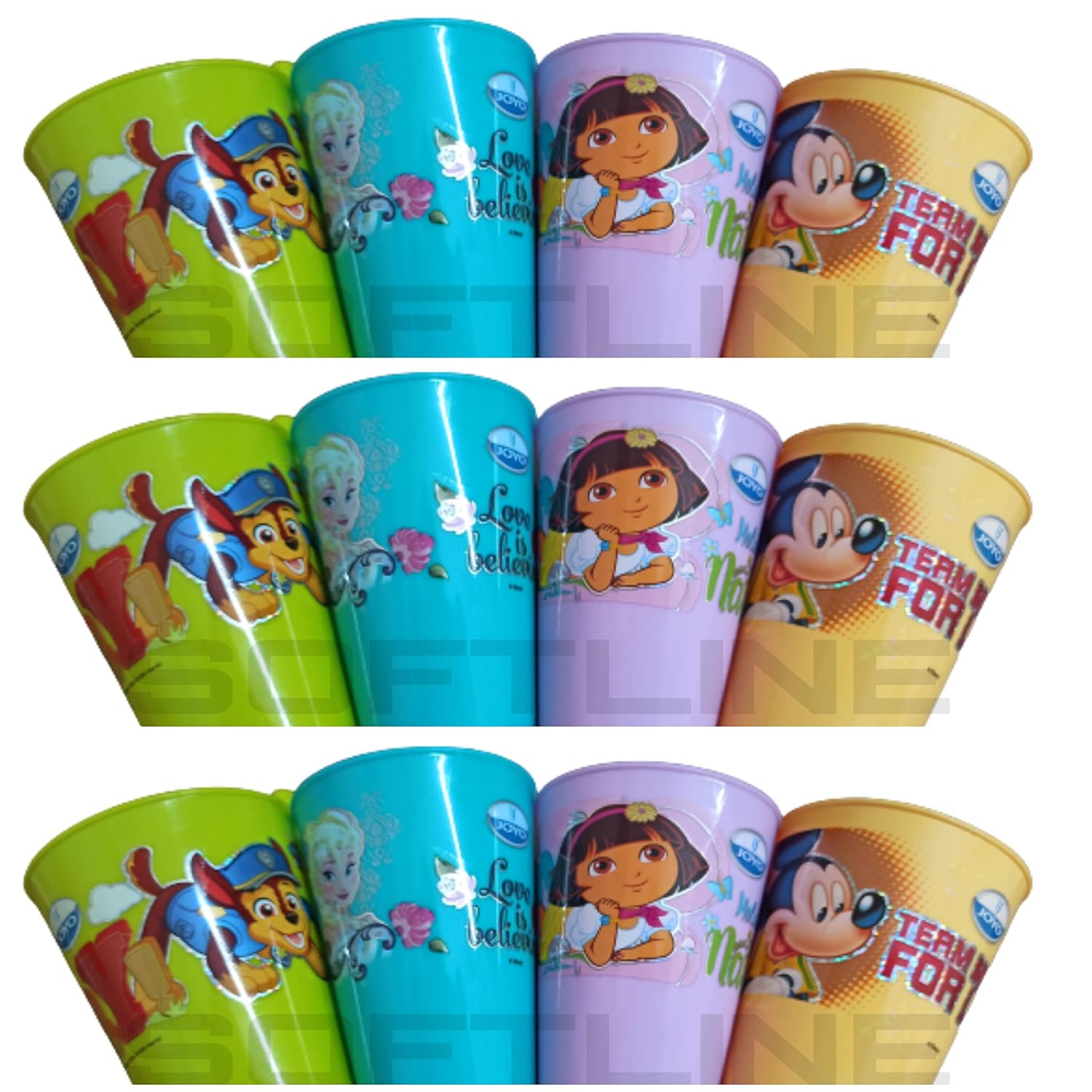 SOFTLINE Sipper with Straw,Cartoon Printed Designer Glass,Best for a ...