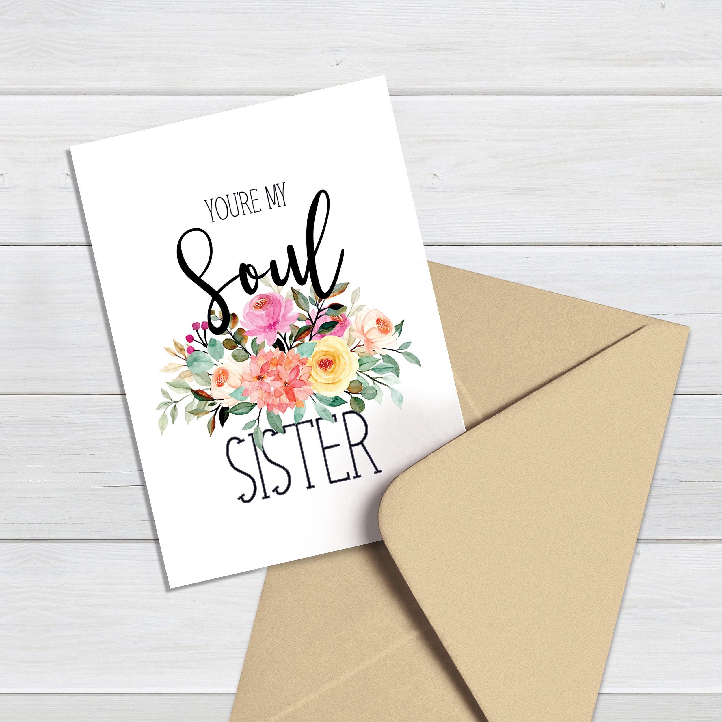 Buy DKISEE Best Friend Card, Soul Sisters Card, You're My Person Card ...