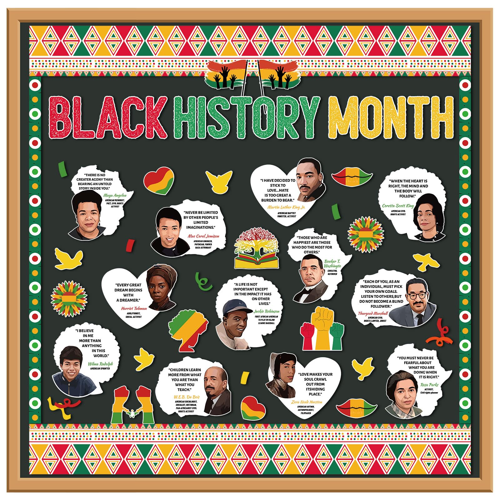 Amazon.com : Black History Month Bulletin Board Decorations, African ...