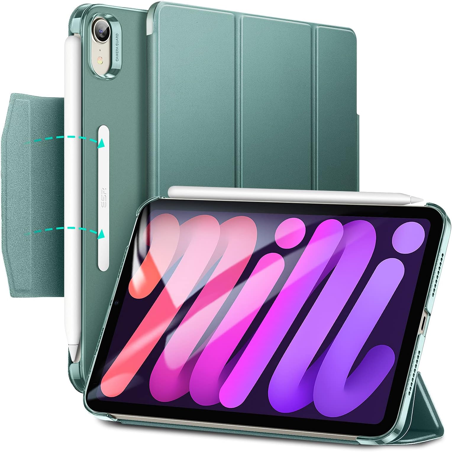 Amazon.com: elago Magnetic Folio Case for iPad Mini 6th - Blue ...