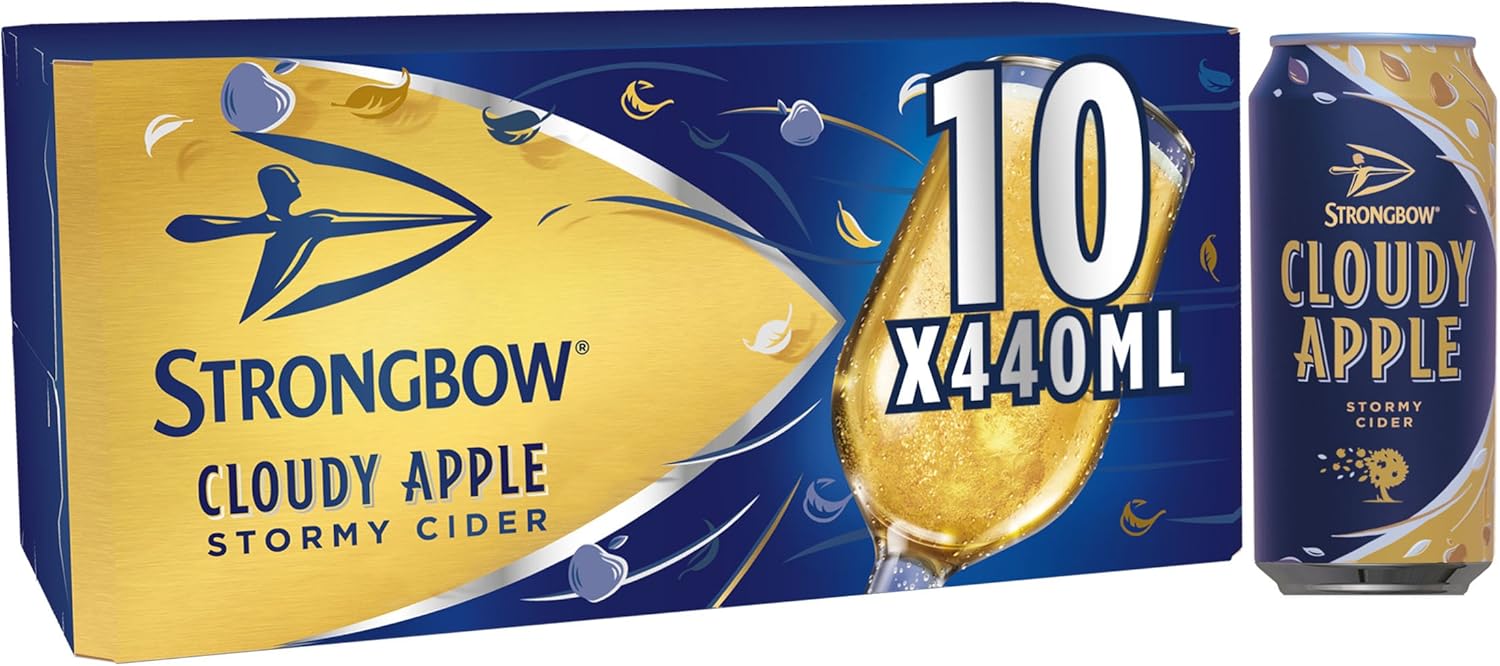 Strongbow Cloudy Apple Cider, 10 x 440ml : Amazon.co.uk: Grocery
