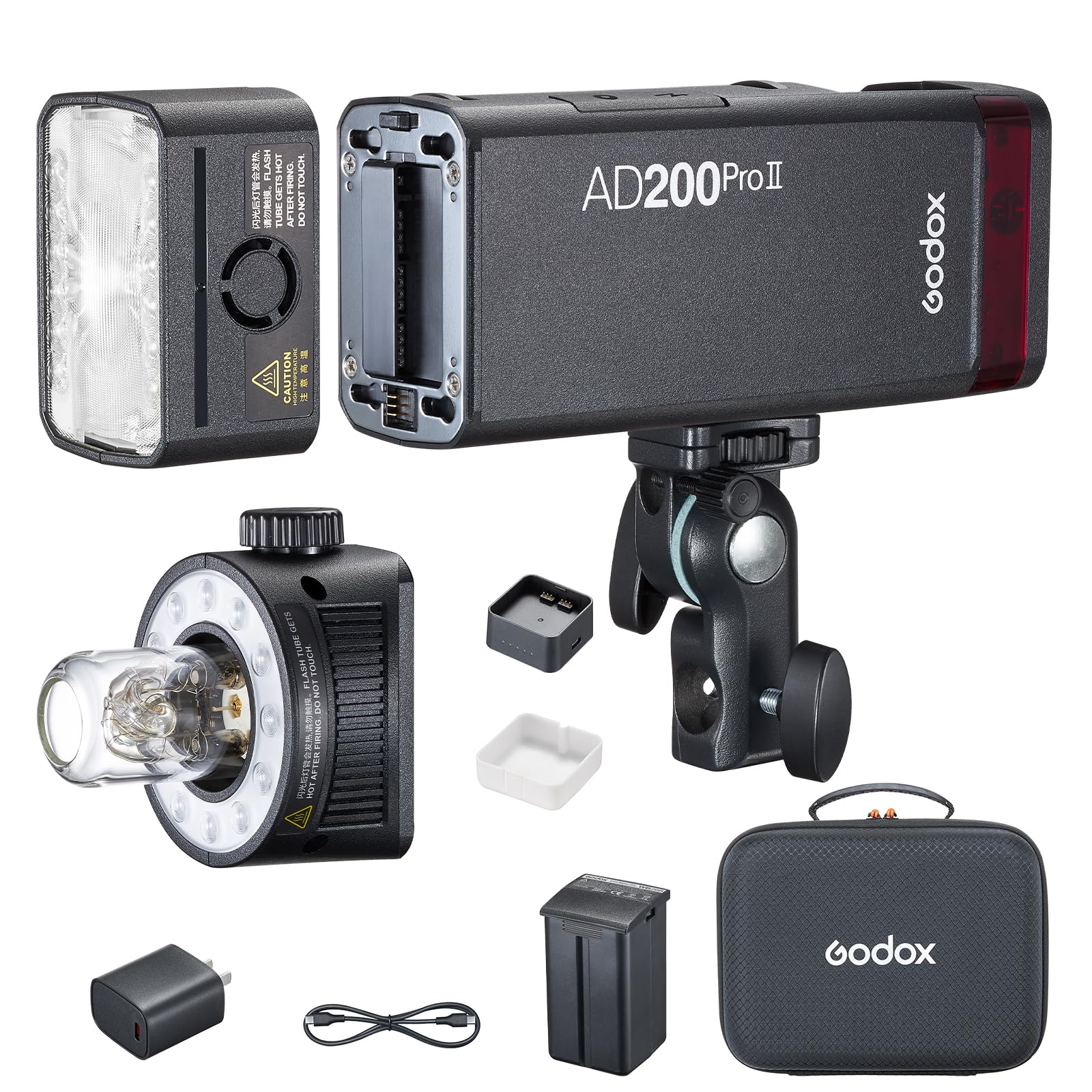 Amazon.com : GODOX AD200ProII AD200Pro (2024) Updated 200Ws 2.4G Flash ...