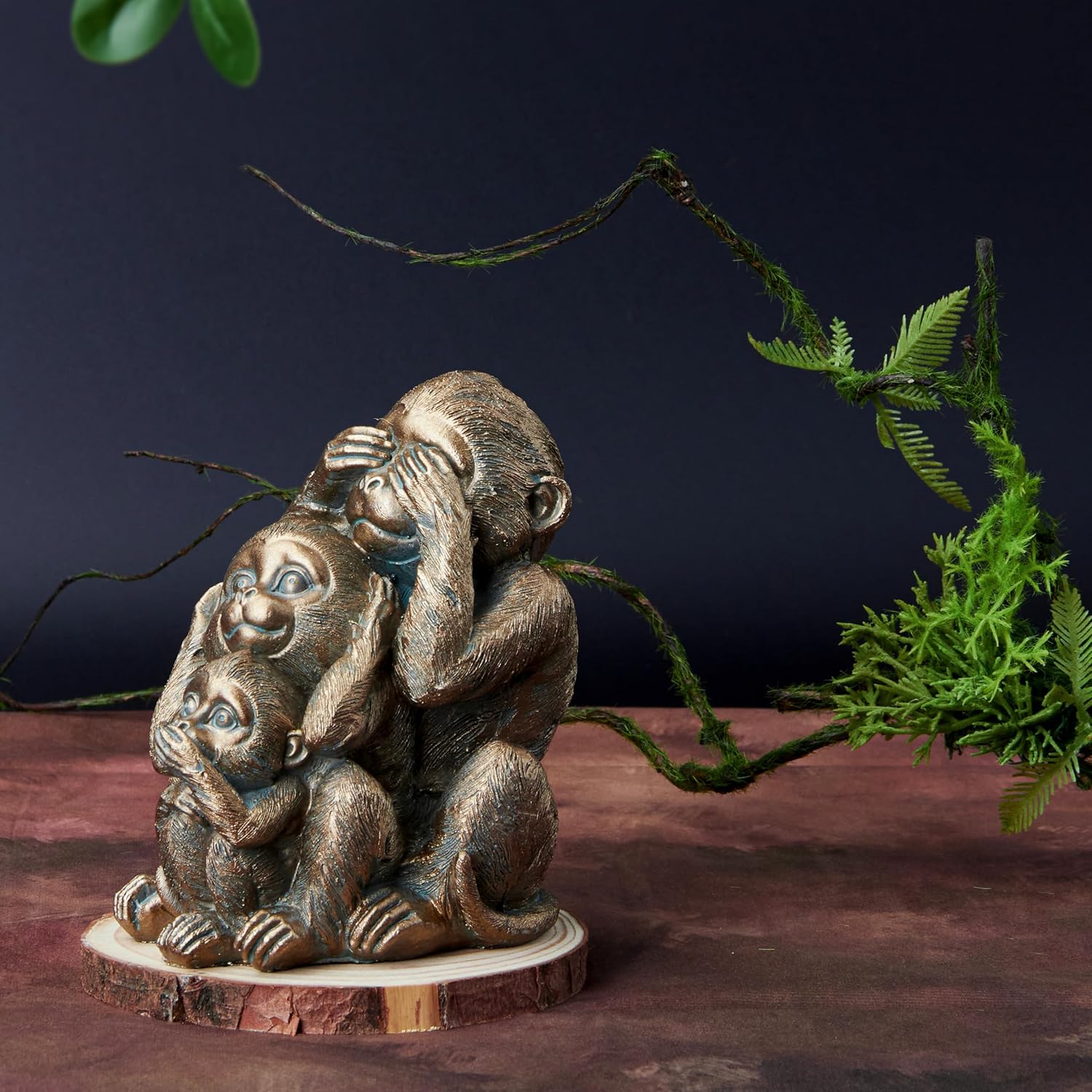 Leekung 3 Wise Monkeys Statue Figurines for Home Decor in Nepal at NPR ...