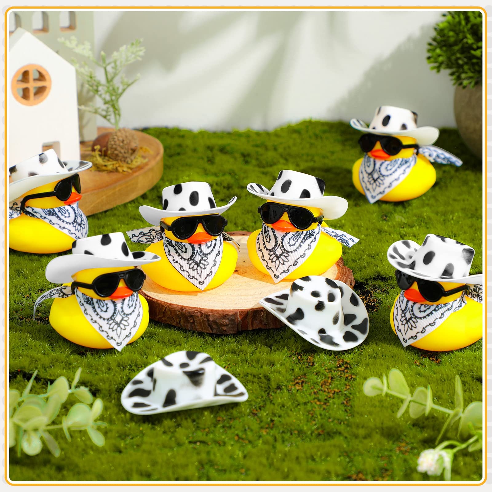 Snapklik.com : 36 Set Cowboy Rubber Duck Mini Yellow Duckies Bath Party ...