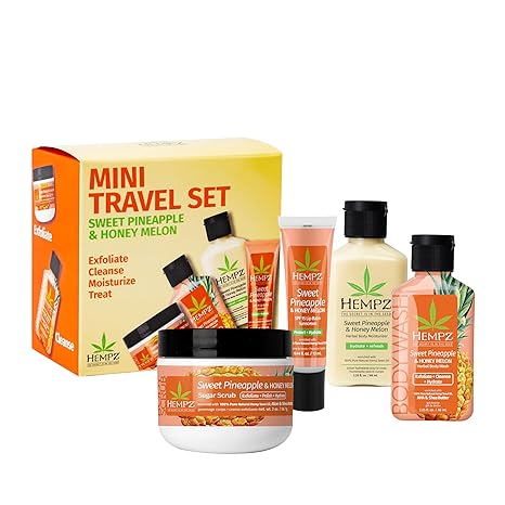 Amazon.com: Hempz Mini Sweet Treats, Travel Kit, Mini Body Wash, Body ...