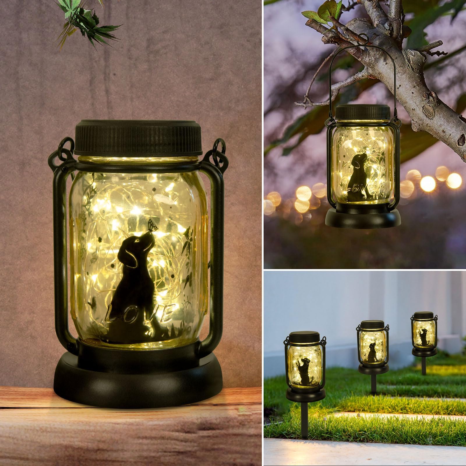 Amazon.com: Styleonme Decor Mobile Outdoor Solar Lanterns, Cat ...