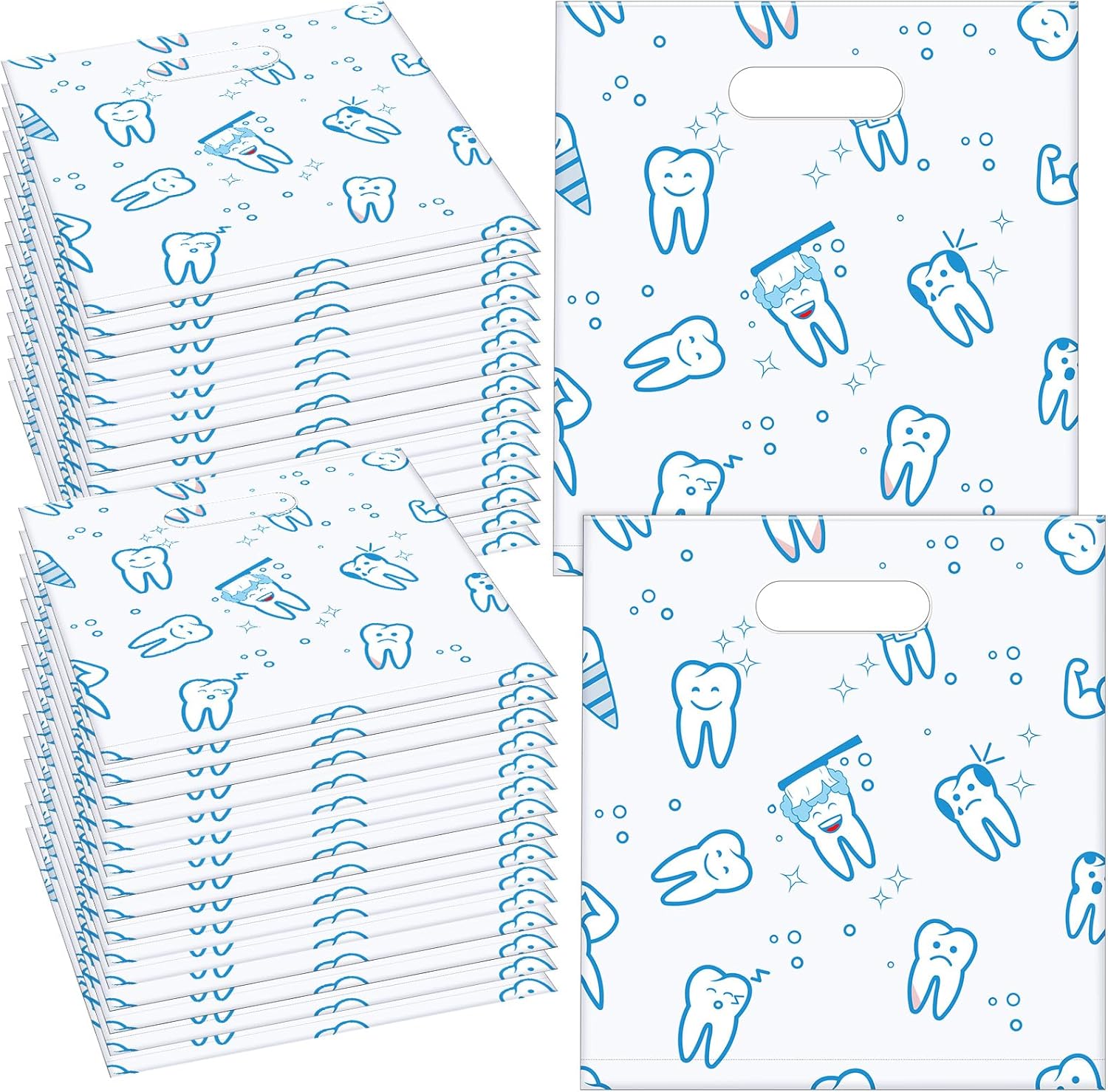 Amazon.com: Aliceset 300 Pcs Tooth Merchandise Bags with Handles ...