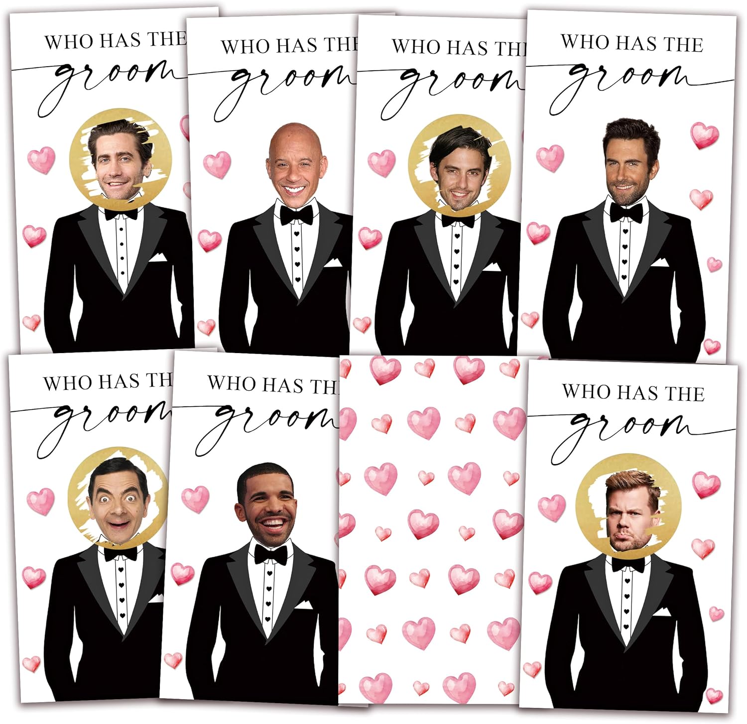 Amazon.com: Who Has The Groom Birdal Shower Scratch Off Games, 41Pcs ...