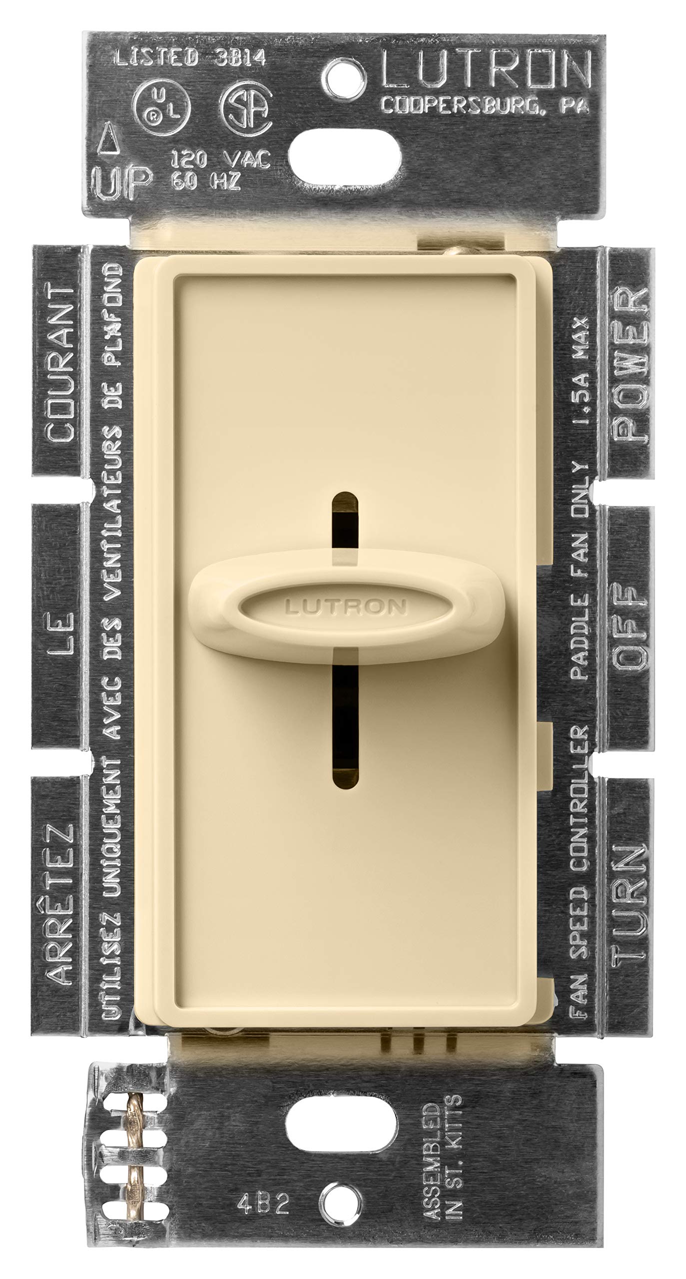 Snapklik.com : Lutron Skylark 1.5-Amp Single-Pole 3 Speed Fan Control