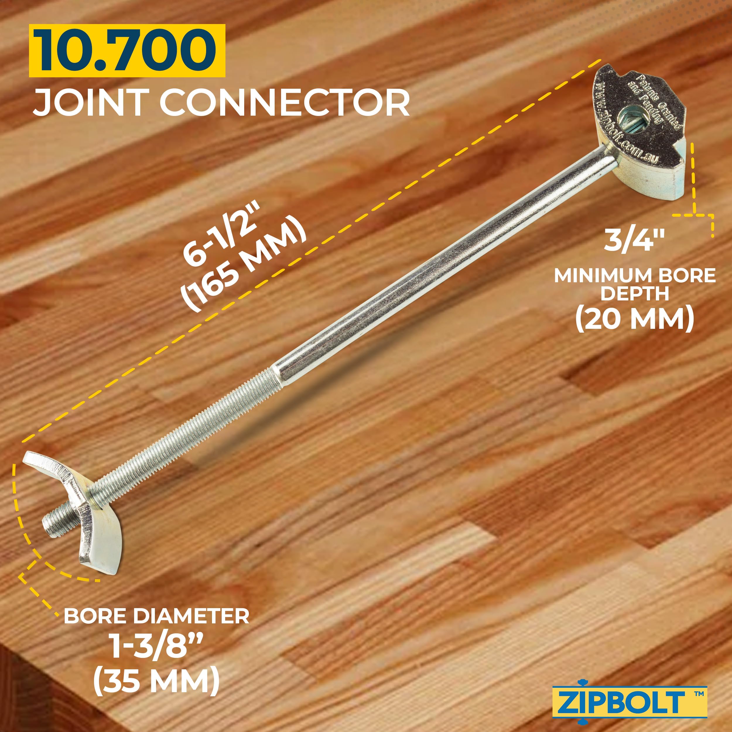 Snapklik.com : Zipbolt 10.700 Countertop Miter Connector 5 Piece Joint ...