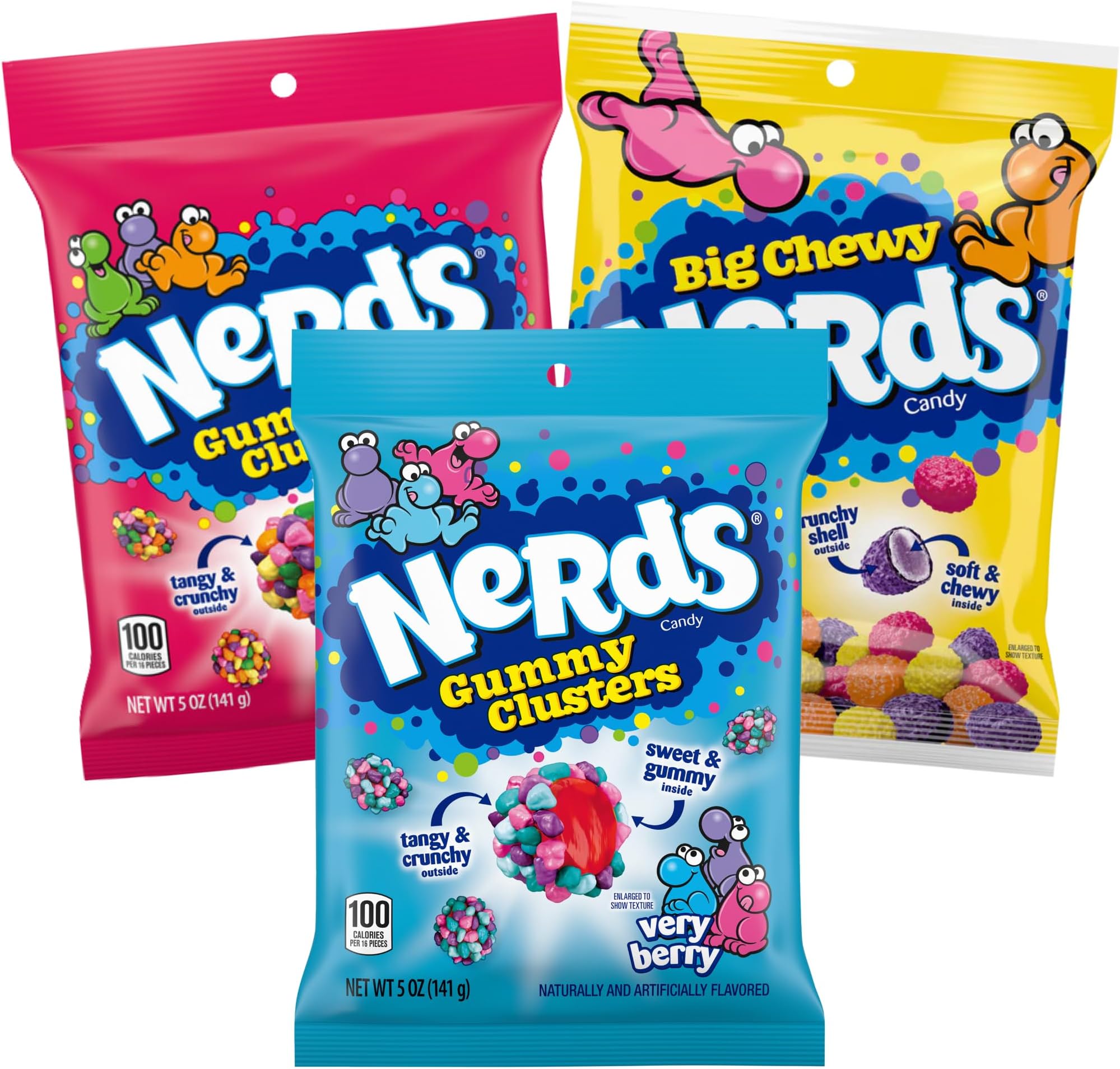 Amazon.com: NERDS Hoppin' Gummy Clusters, Springtime Easter Candy, 6 oz