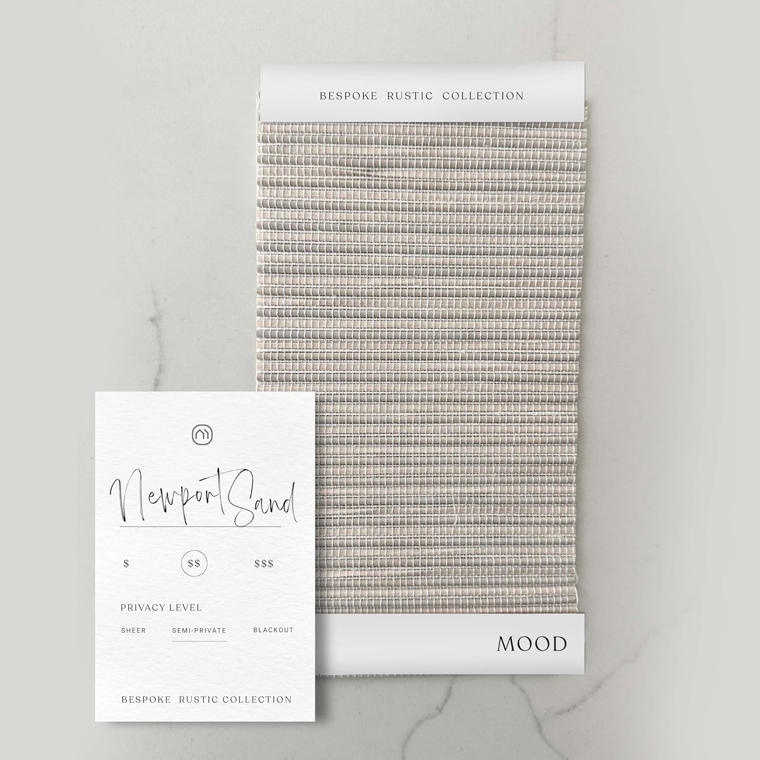 Amazon.com: MOOD Sample Swatches Fully Custom Bamboo Shades w/Movable ...