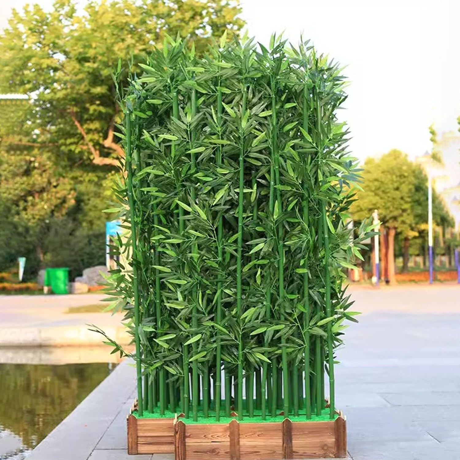 Amazon.com: Garden Floor Artificial Bamboo Tree Commercial Home Room ...