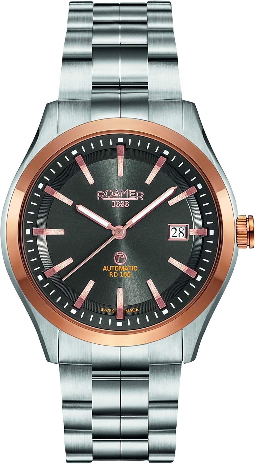 Amazon.com: ROAMER Men's 951660490590 Analog Display Automatic Self ...