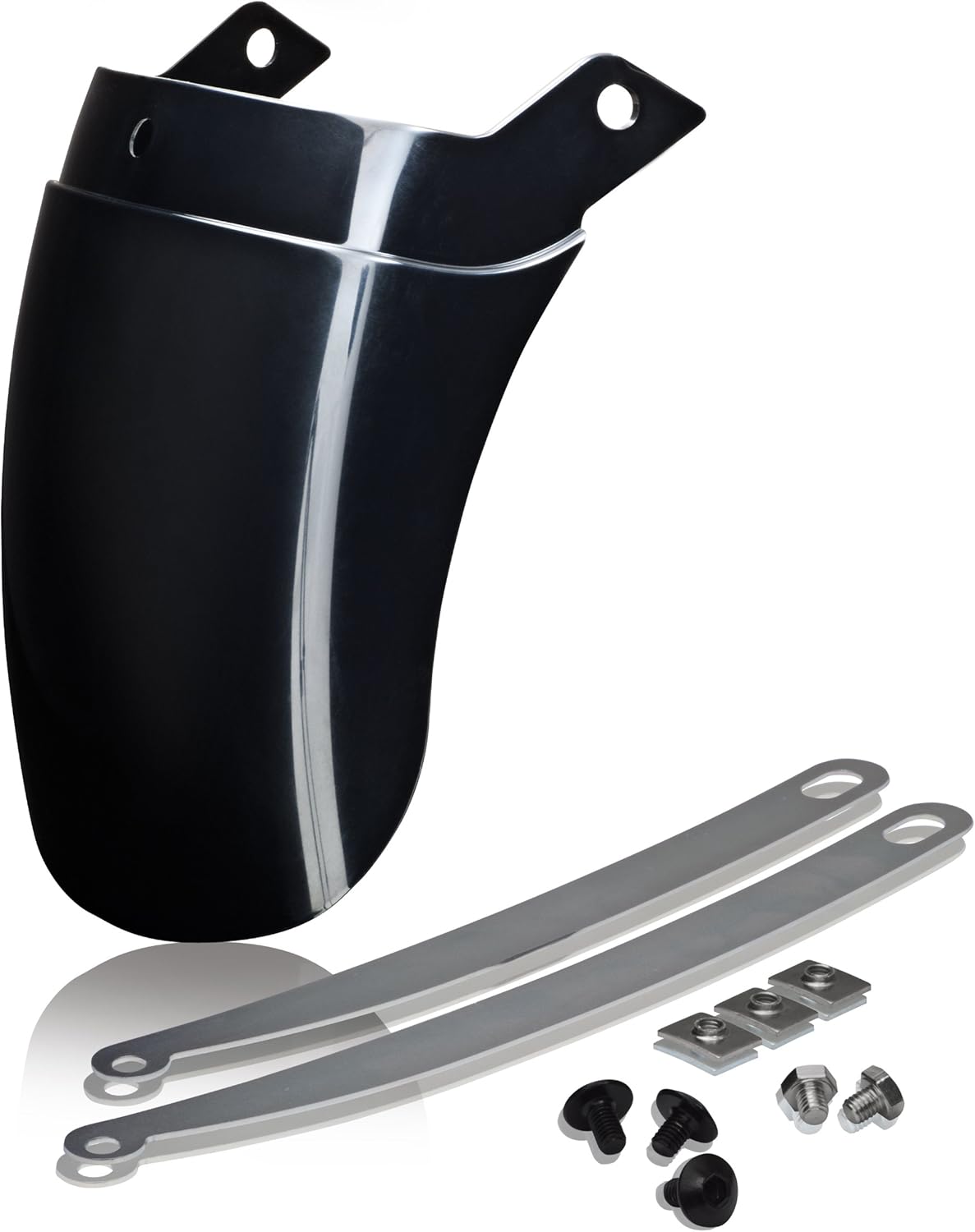Amazon.com: Show Chrome Accessories 52-749BK Black Tapered Front Fender ...