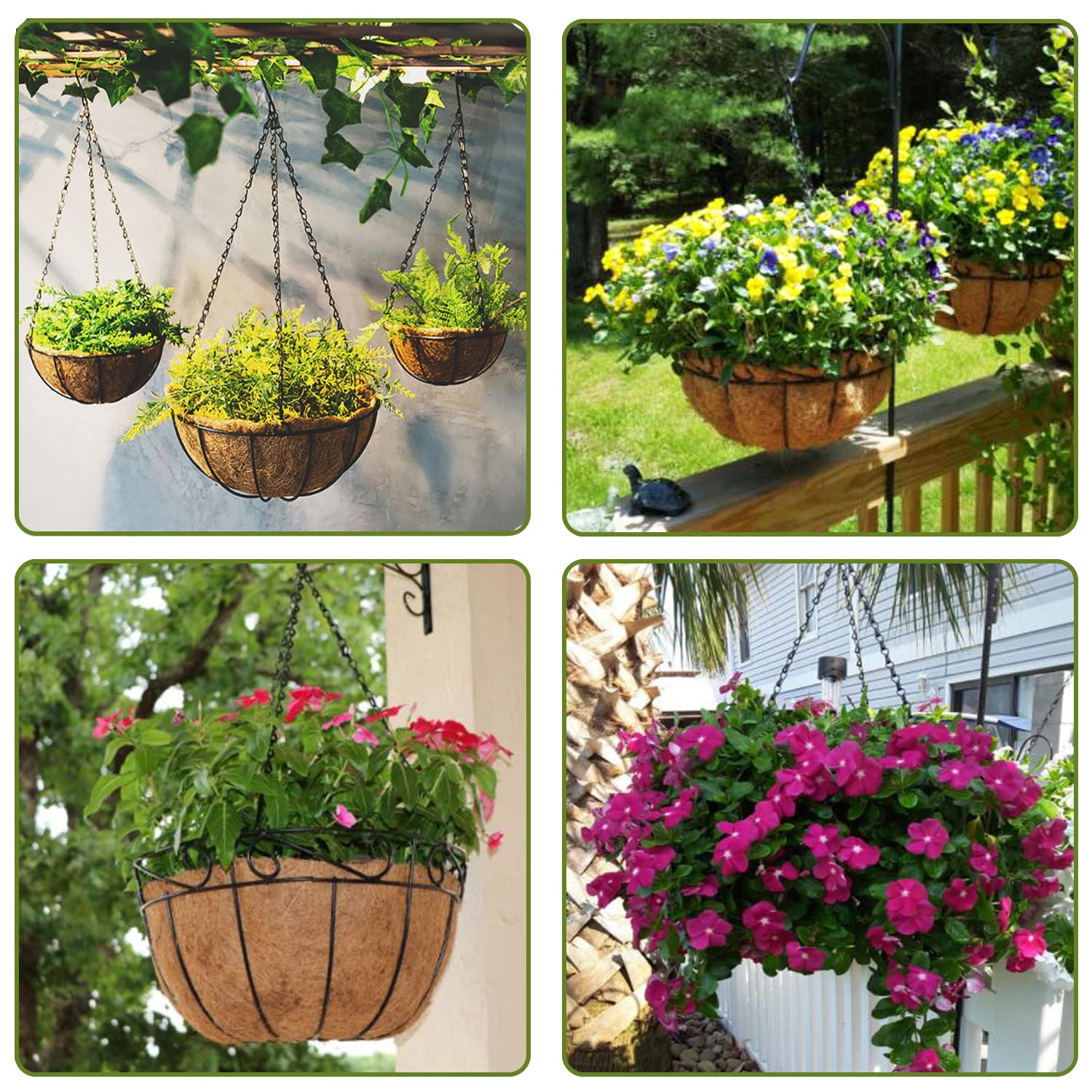 Snapklik.com : Heybe 20 Inch Hanging Basket Chain, 3 Point Hanging Chains