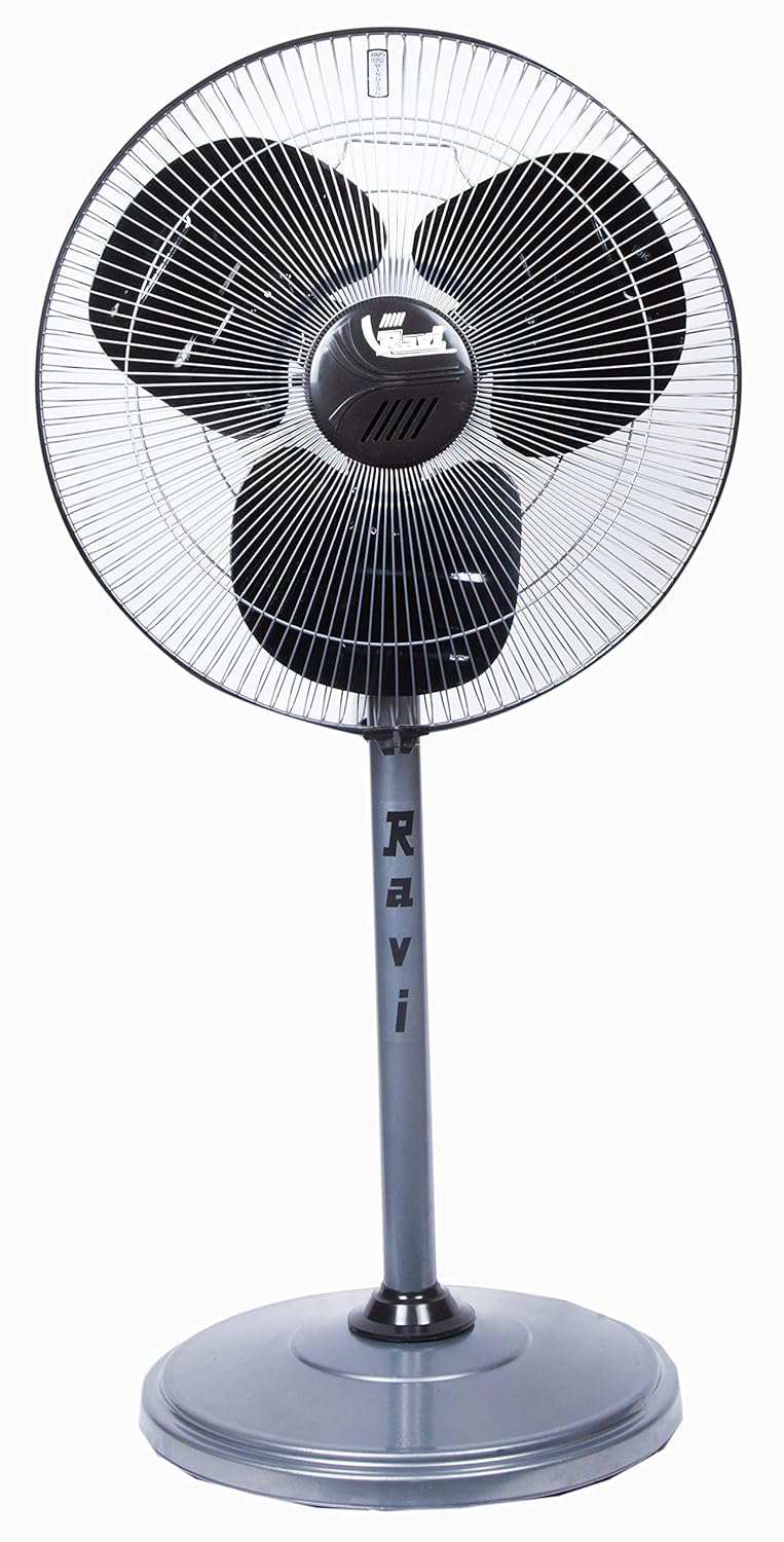 Buy Ravi Hi-Speed Cooler Pedestal Fan 450 mm (Black/Grey) Online at Low ...