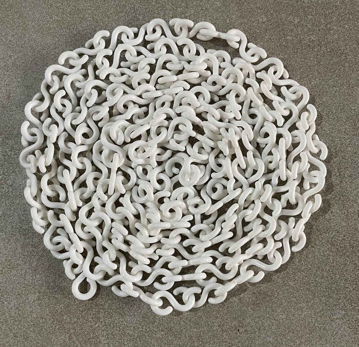 Buy K T I® 10Mtr 7MM Plastic Safety Barrier Chain White for Barrier ...