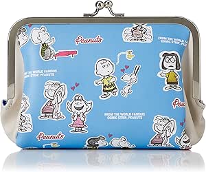SNOOPY(スヌーピー) Women Base Pouch Sketch Snoopy, Blue (SPZ-2817), One Size ...