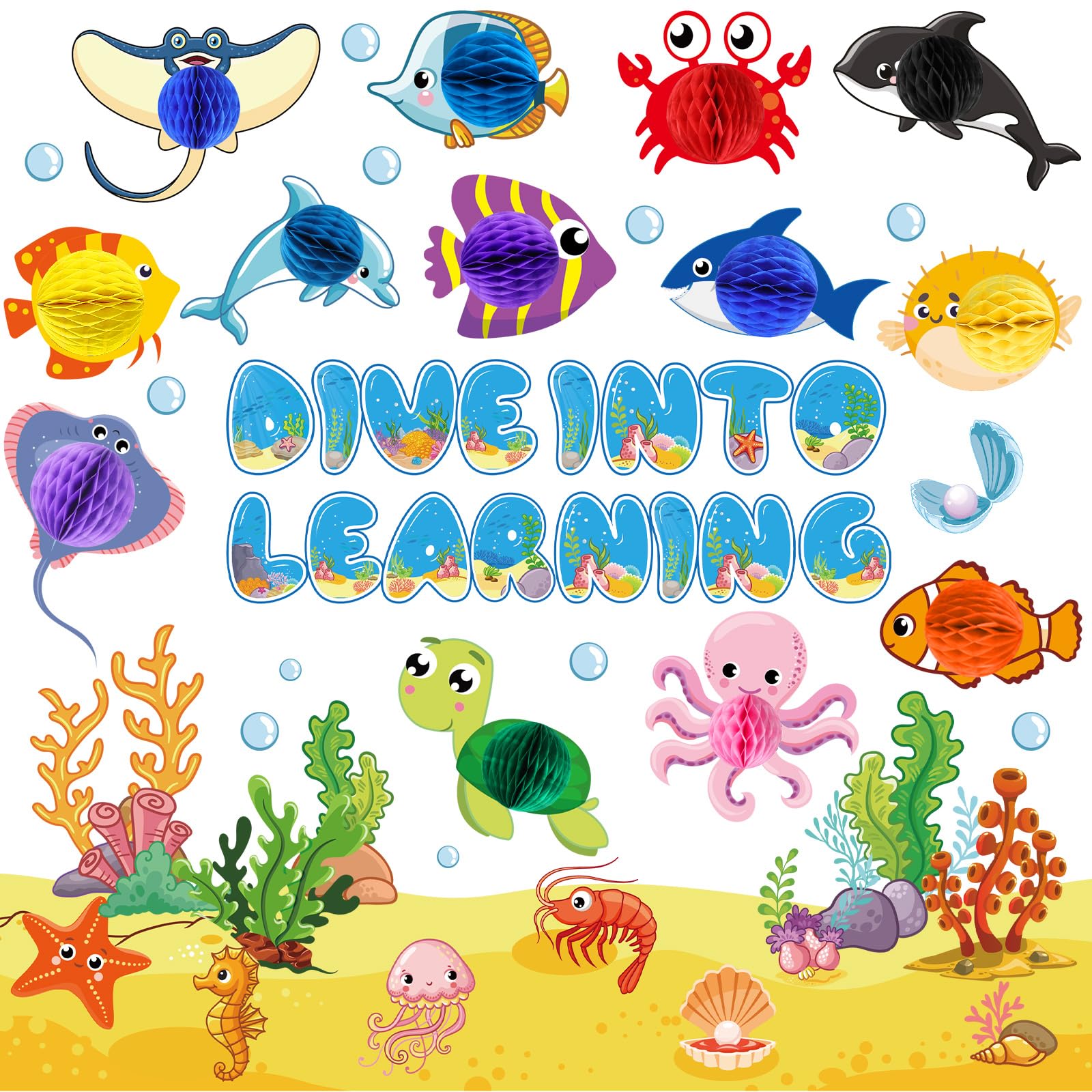 Snapklik.com : Back To School Ocean Bulletin Board Classroom ...