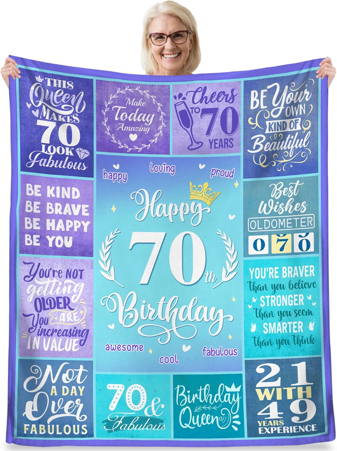 Amazon.com: Batantec Happy 70th Birthday Gifts for Women, 70 Year Old Birthday Gifts for Women ...