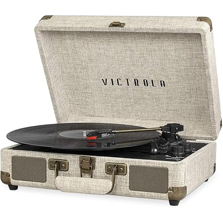 Amazon.com: Victrola Vintage 3-Speed Bluetooth Portable Suitcase Record ...