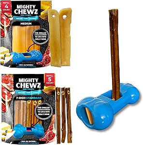 Amazon.com : MIGHTY CHEWZ Yak Cheese and Bully Stick Holder Combo Pack ...
