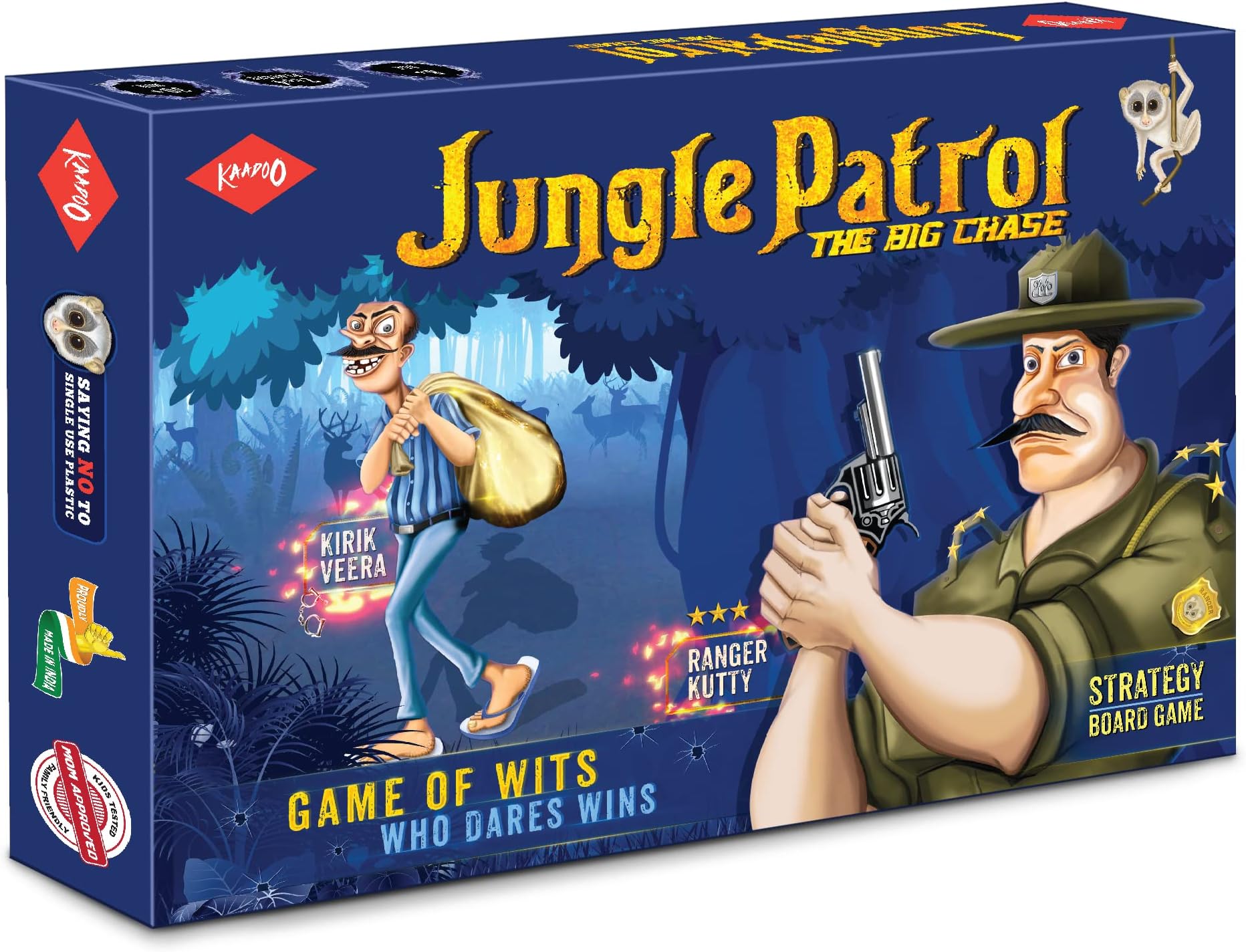 Buy KAADOO Jungle Patrol Strategy Board Game Played in Teams of 2 for ...