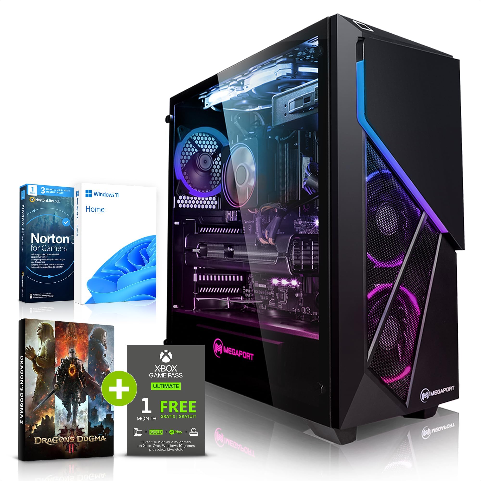 Megaport PC Gamer Goblin AMD Ryzen 5 7500F 6X 3,70GHz • Windows 11 ...