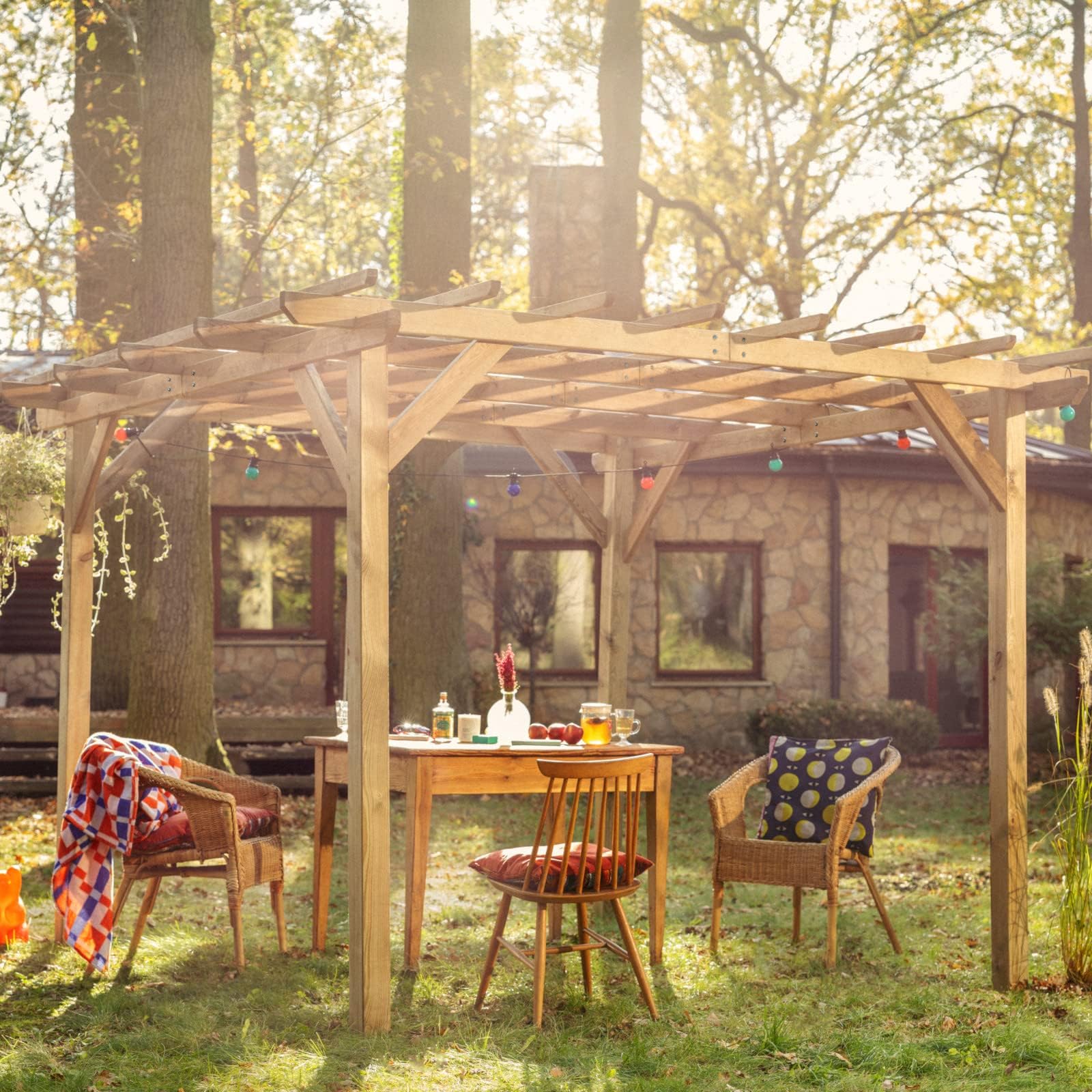 Amazon.de: Gartenlauben und Carports G&C Henley Holzpavillion ...