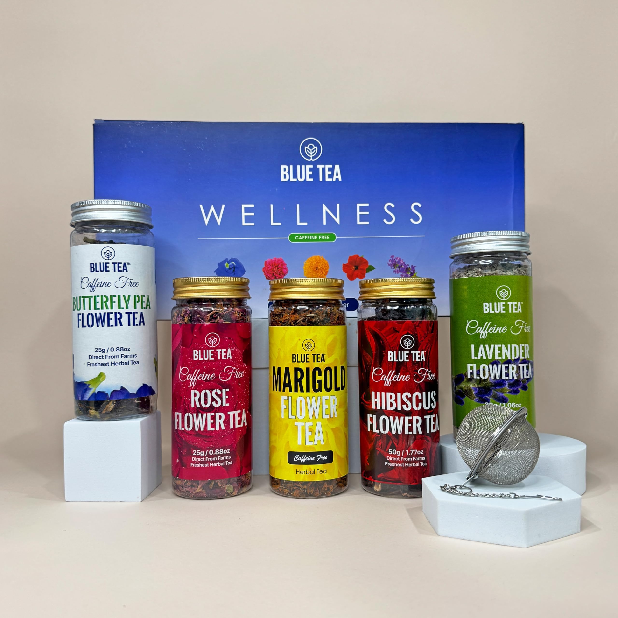 Amazon.com : BLUE TEA - Combo - Butterfly Pea Flower Tea (30 Tea Bags ...