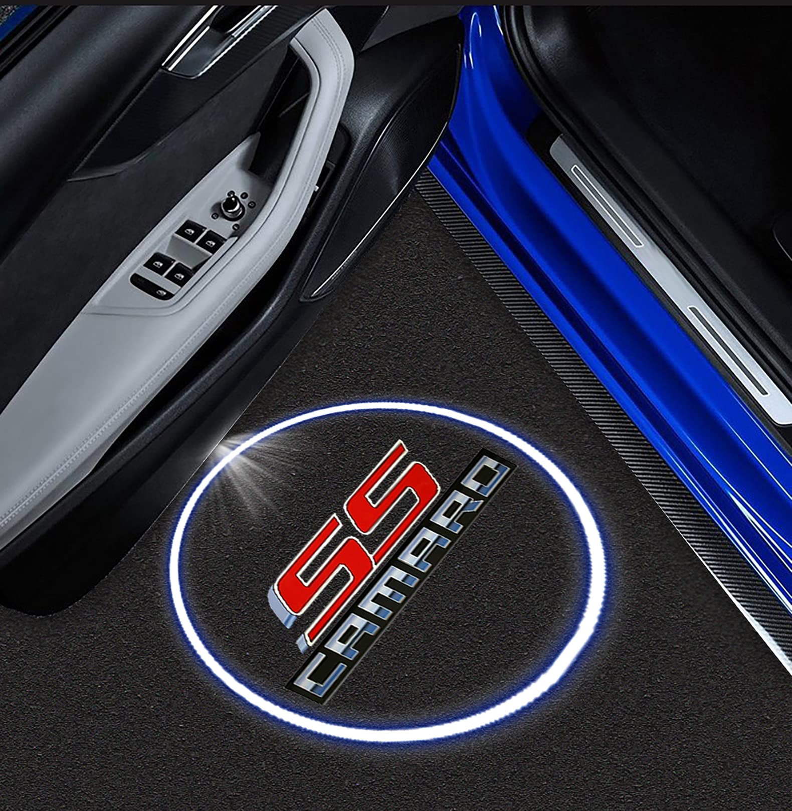 Buy 2Pcs for Chevy Camaro SS Car Door Lights Logo Projector,Wireless ...