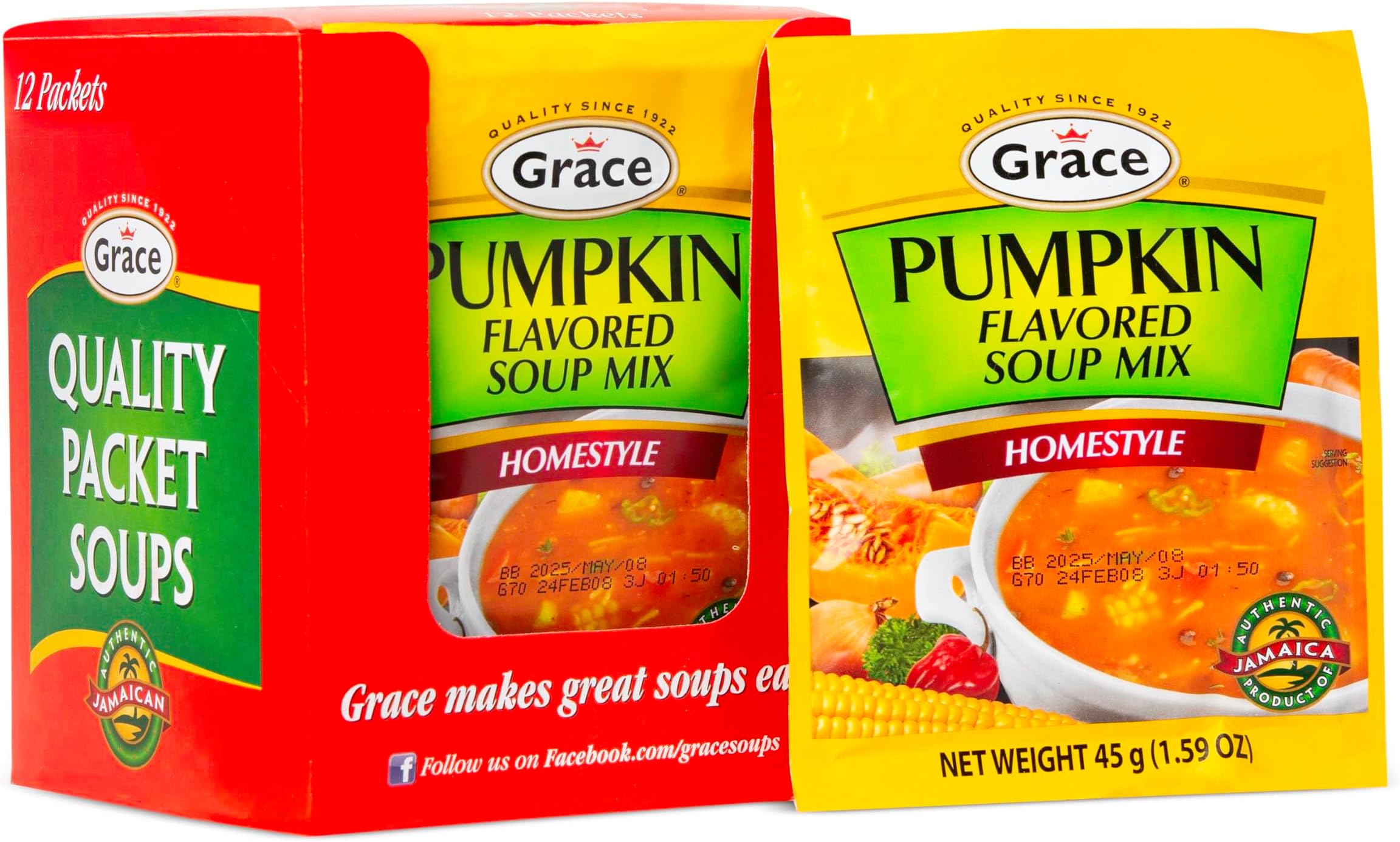 Amazon.com : Home Choice Pumpkin Soup Mix, 1.59oz each (Pack of 3 ...