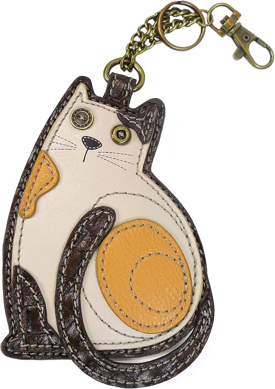 Amazon.com: Chala Lazzy Cat Key Fob Coin Purse, Cat Lover Gift ...