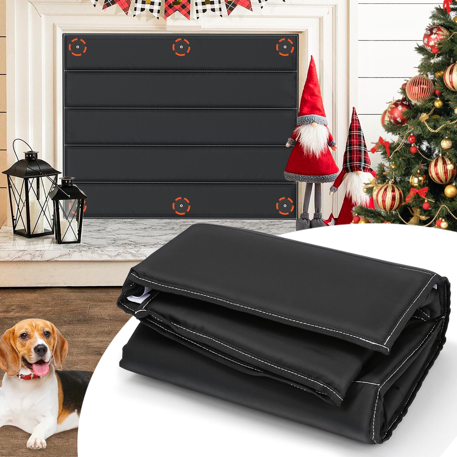 Amazon.com: Hisencn Fireplace Cover, 10MM Thicker for Heat Loss, Draft ...