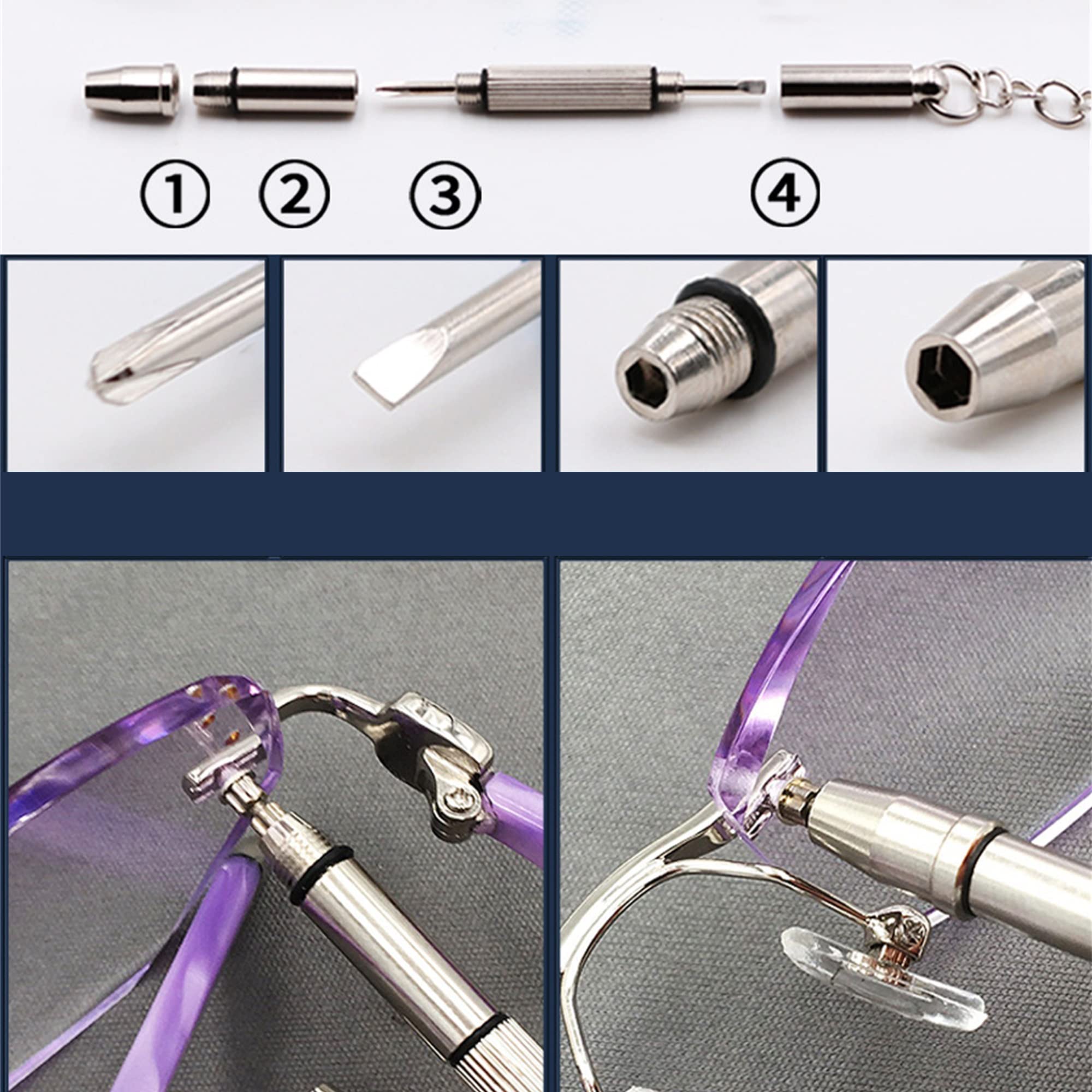 Snapklik.com : HASLED Eye Glasses Repair Tool Kit-Includes Assorted ...