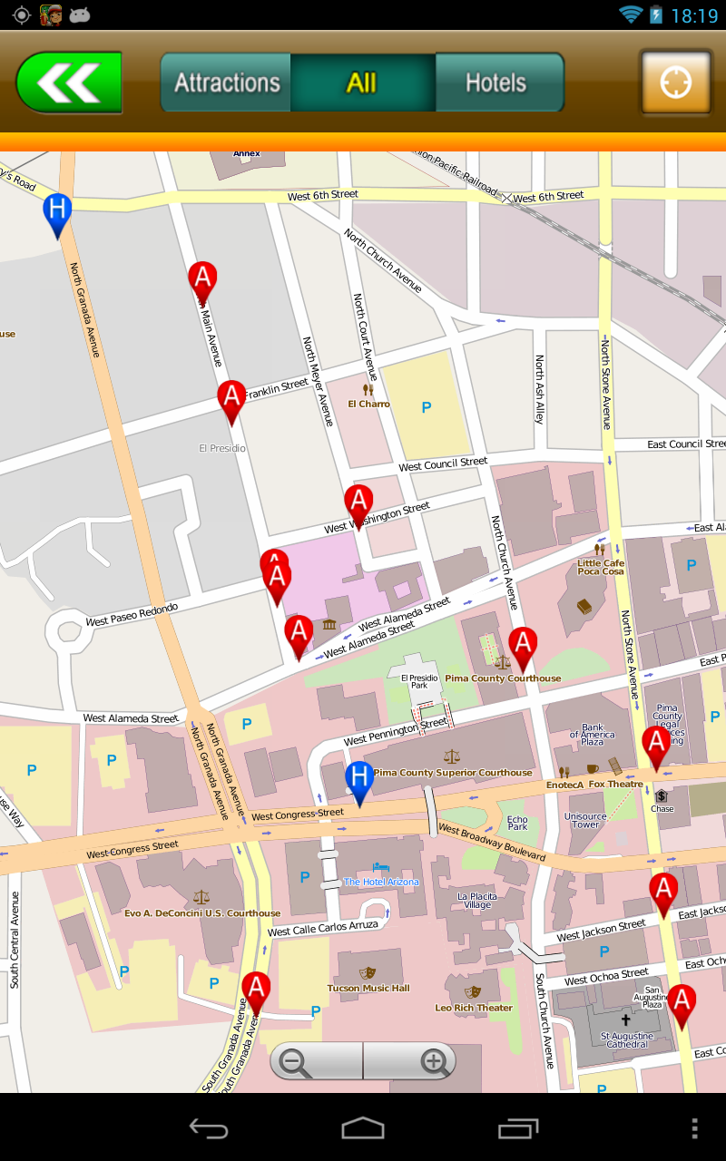 Pima County Map Guide Public Works Parking Garage | Downtown Tucson
