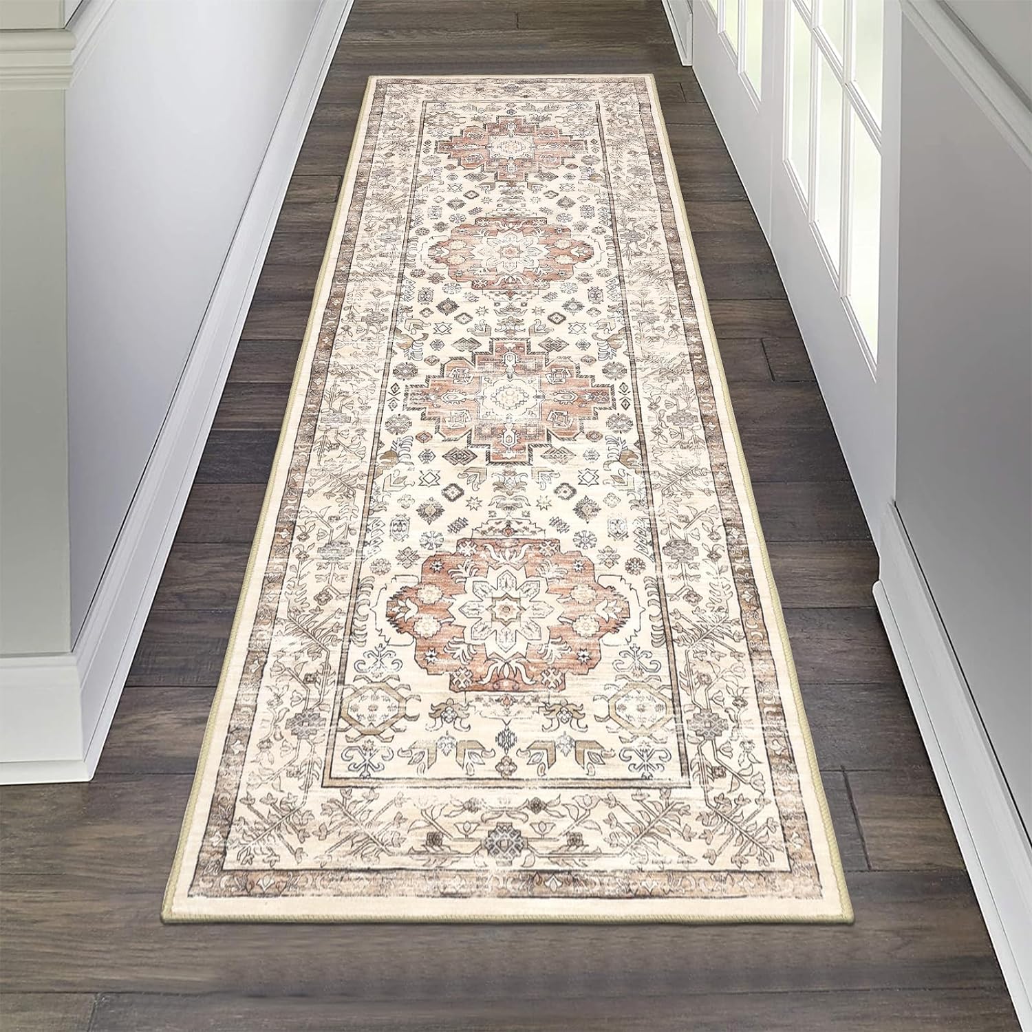 Amazon.com: Pauwer Boho Hallway Runner Rug 2x6 Washable Entryway Area ...