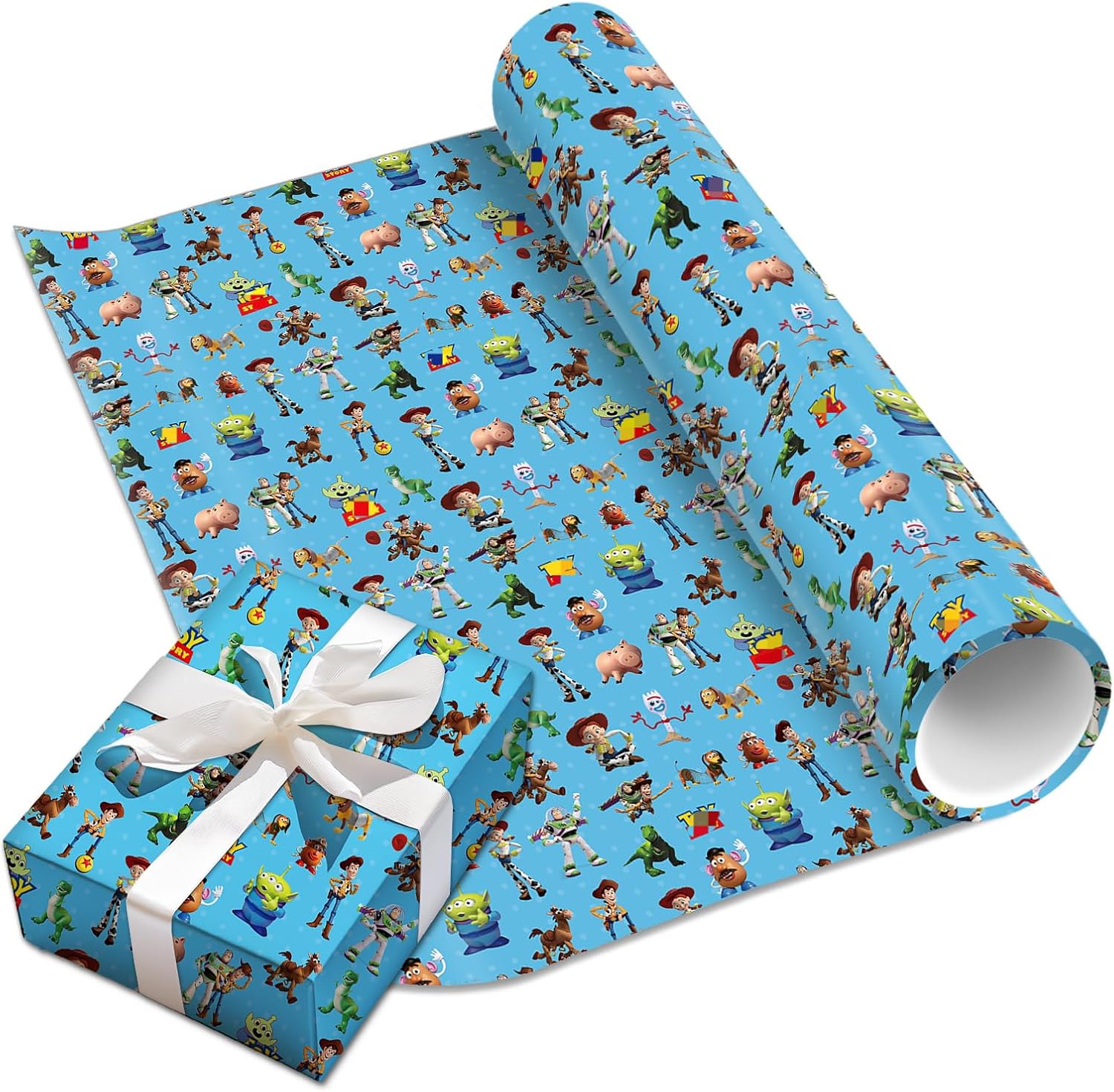 5 Sheets Toy Gift Wrapping Paper Story Birthday Wrapping Paper Story ...