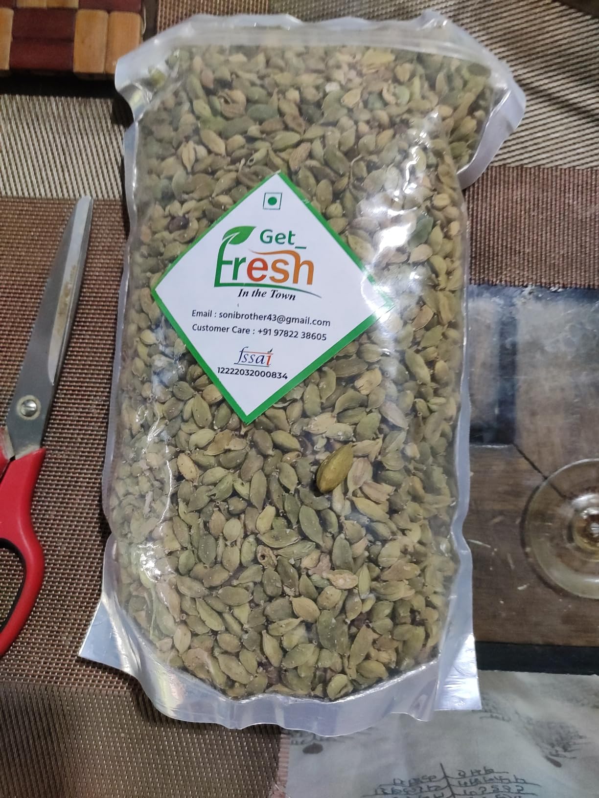 GET FRESH Green Cardamom Elaichi Seeds Finest Whole Spices (Pack of 250 ...