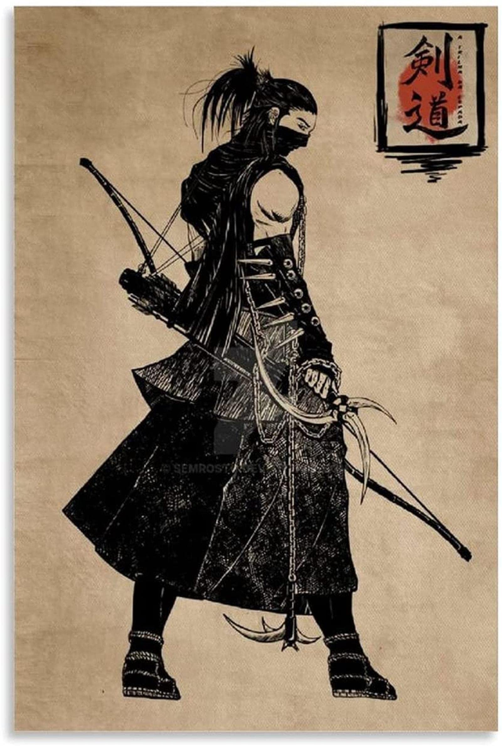 Ninja Warrior Drawings