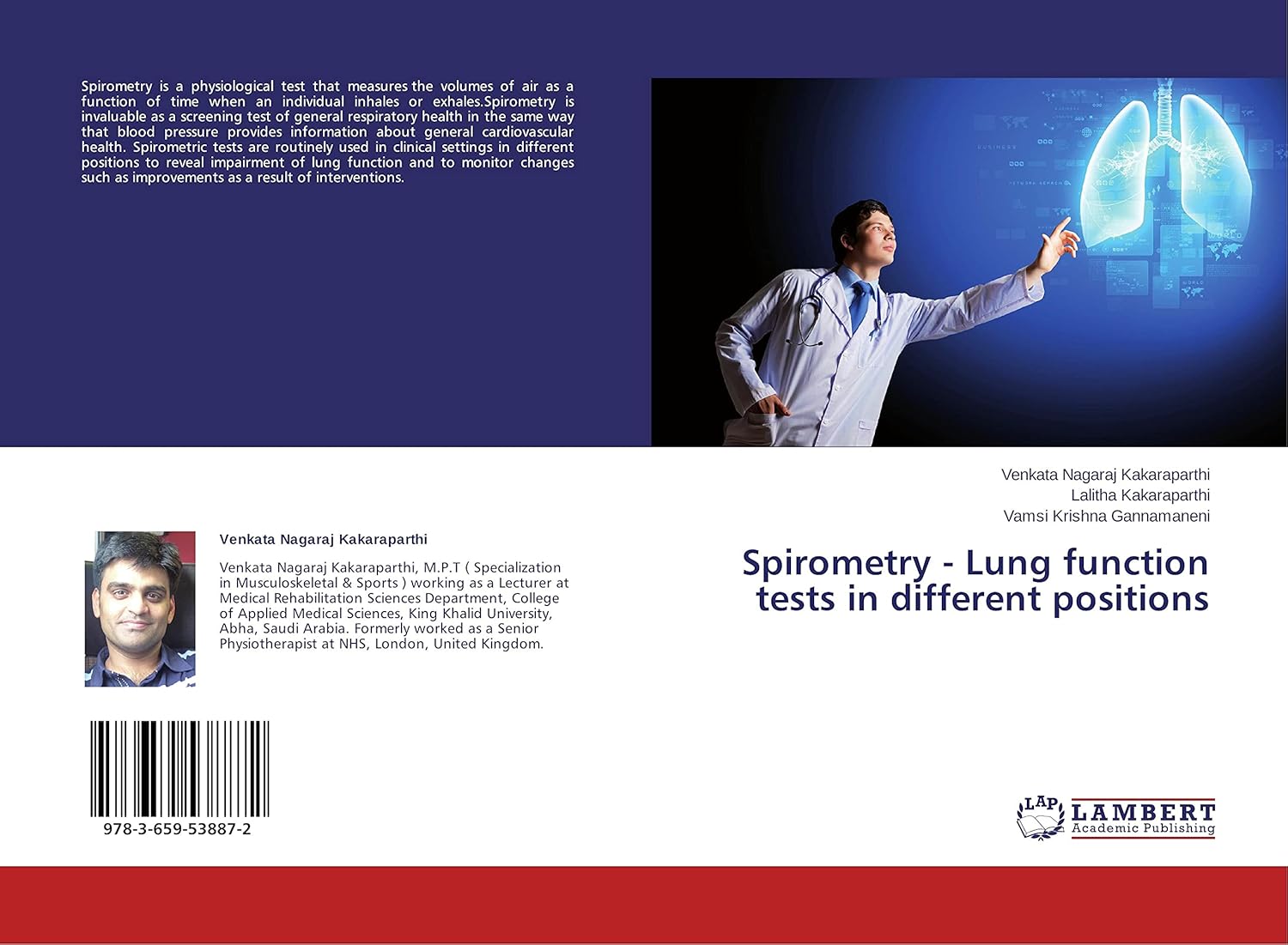 Spirometry - Lung function tests in different positions: Kakaraparthi ...