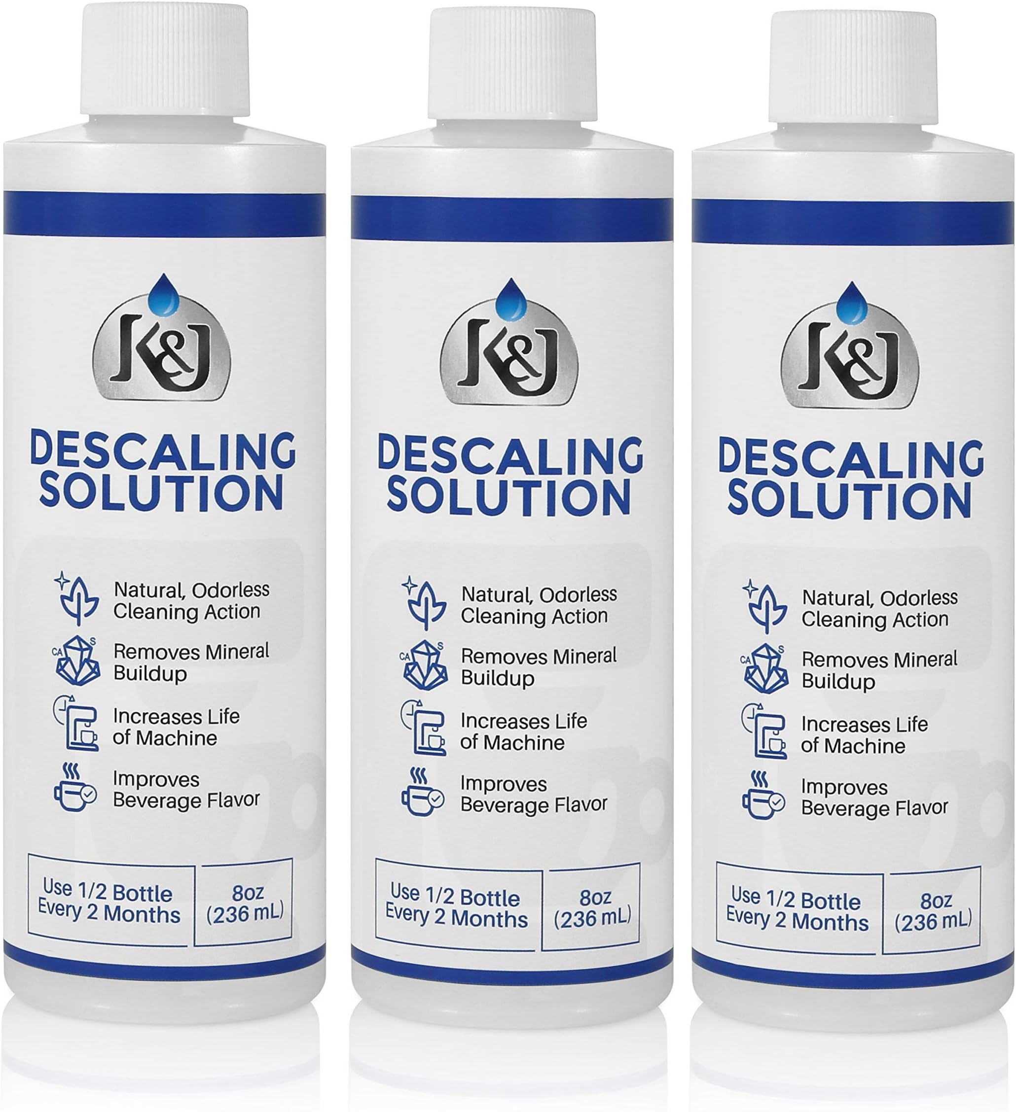 Amazon.com: K&J 3-Pack Universal Descaling Solution - USA MADE ...