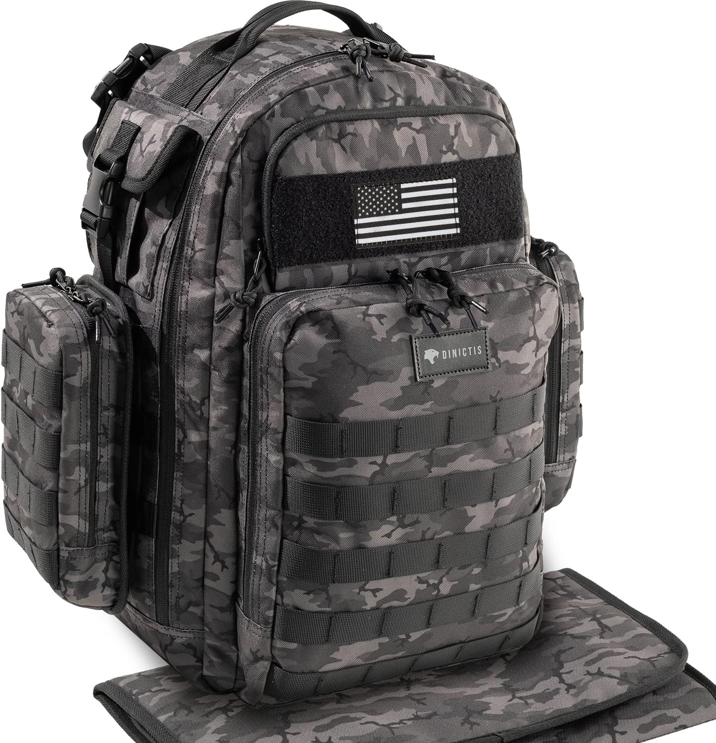 Amazon.com: TBG - Mens Tactical Diaper Bag Backpack w/Built-in Changing ...