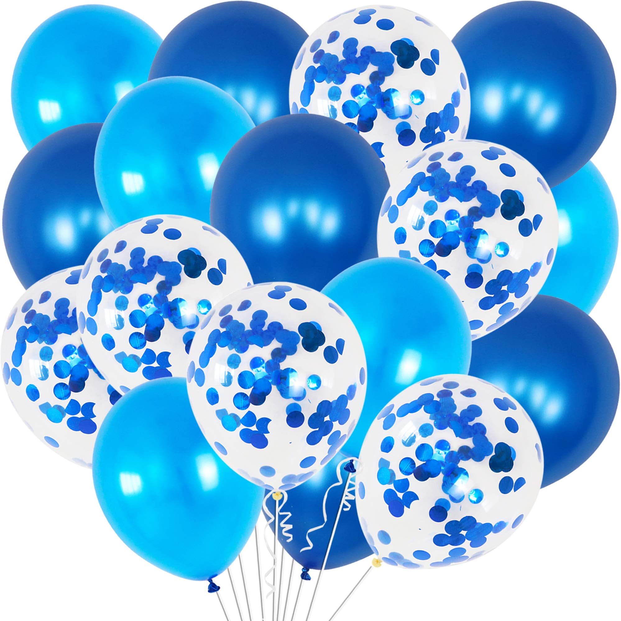 Zelova Blue Balloons Garland Arch Kit, 100pcs Royal Blue Baby Blue ...