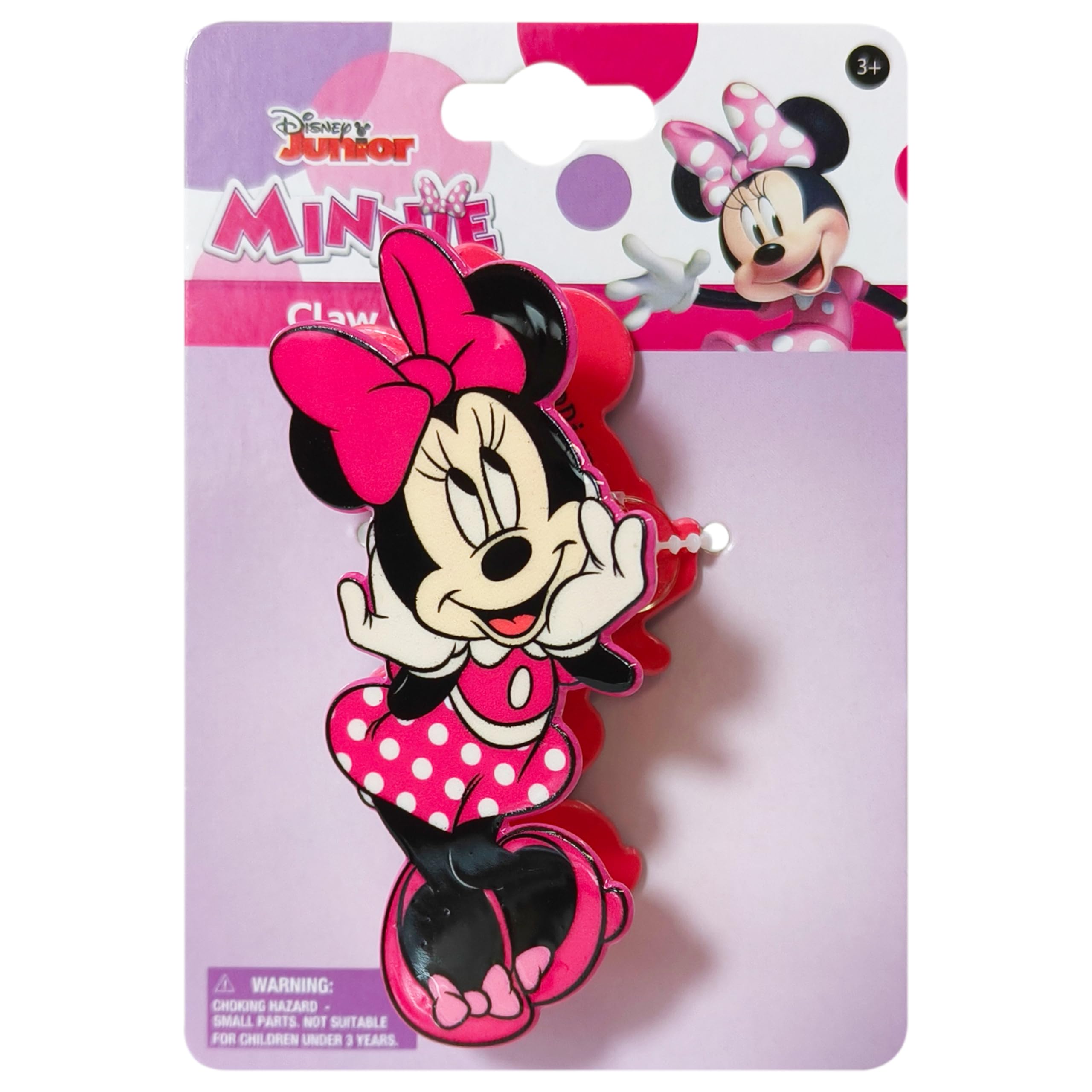 Amazon.com : LUV HER Premium Butterfly Disney Minnie Character Large Hair Clip - One Cute Hair ...