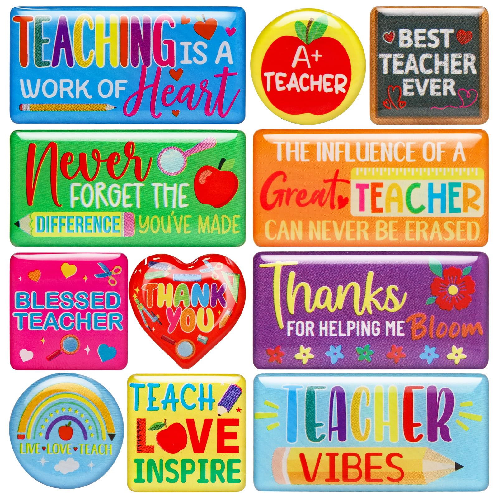 Amazon.com: Teacher Appreciation Magnets Refrigerator Magnets Thank You ...