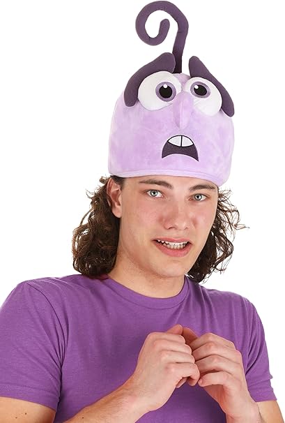 Amazon.com: Fun Costumes Disney Inside Out Plush Adult Fear Costume Hat ...