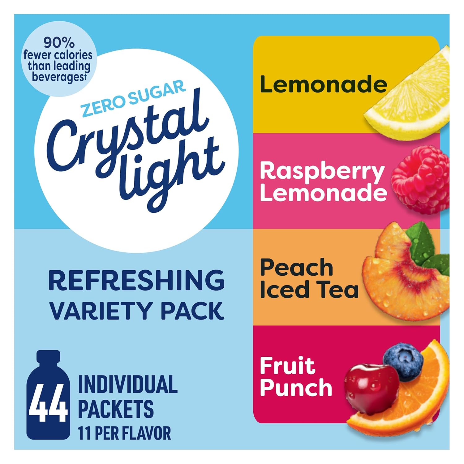 Amazon.com : Crystal Light Refreshing Drink Mix Variety Pack, 44 ...